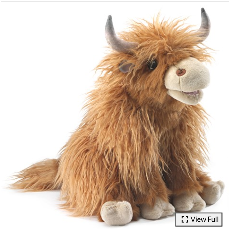 Highland Cow Puppet – Curiosity Corner at Scott Family Amazeum
