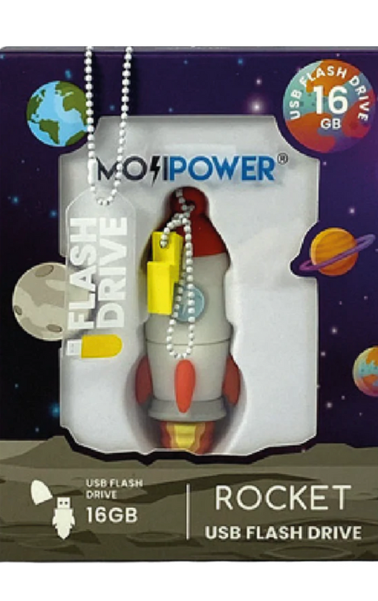 MojiPower Rocket USB Flash Dirve – Curiosity Corner at Scott Family Amazeum
